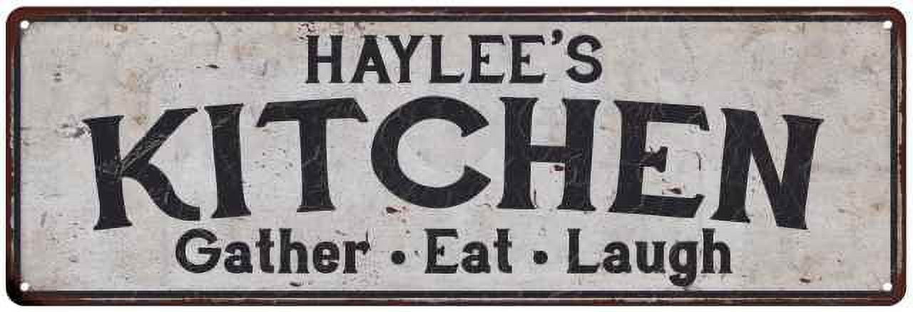 HAYLEE's Kitchen Gift Rustic Chic Decor Gift 6x18 Sign 206180051434 ...