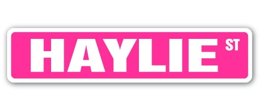 HAYLIE Street Sign Childrens Name Room Sign | Indoor/Outdoor | 18" Wide ...