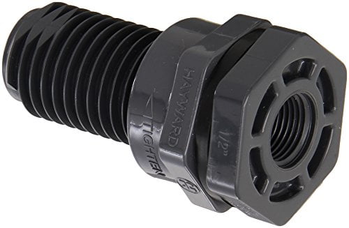 HAYWARD POOL PRODUCTS BFA1005TFS BFA Series PVC Bulkhead Fitting for ...