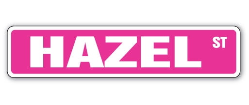 HAZEL Street Sign Childrens Name Room Sign | Indoor/Outdoor | 36" Wide ...