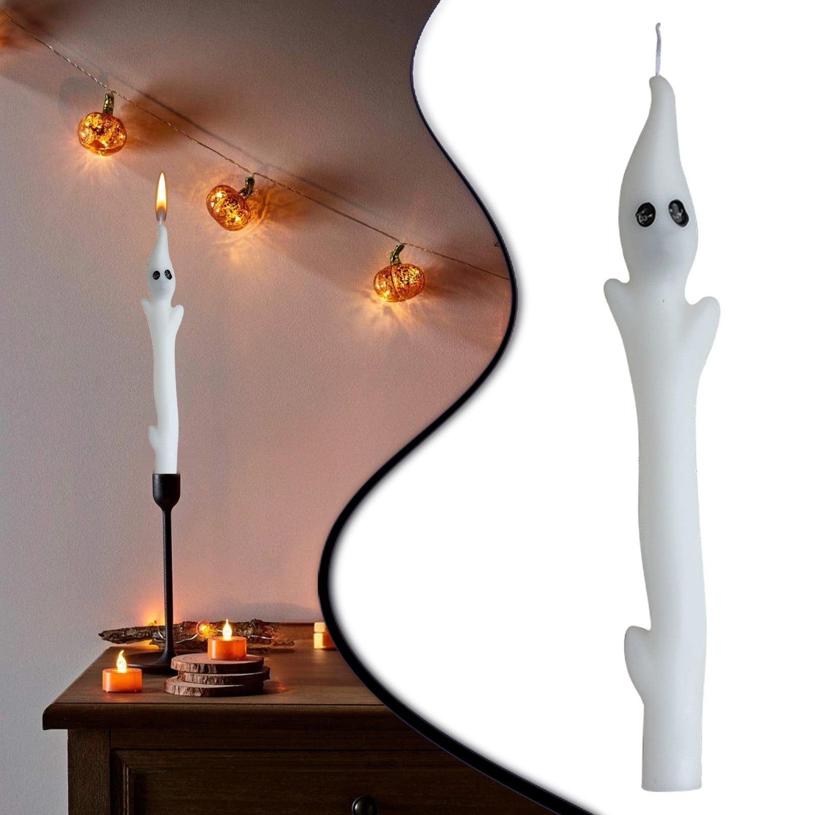 HAZIUA Halloween Candles Long Pole Scented Candles For Decorations ...