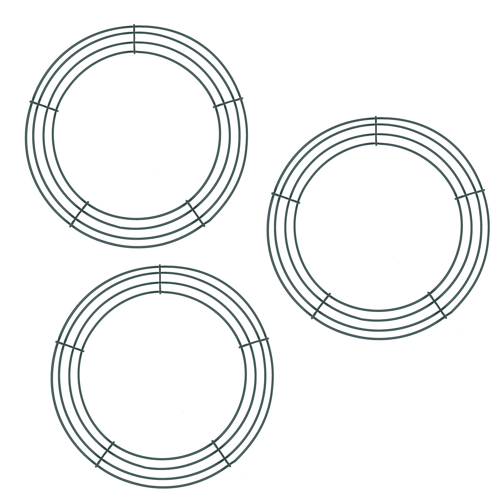 HAZIUA Under $10 Round Metal Wreath 12 In Heart-Shaped Wire Frame ...