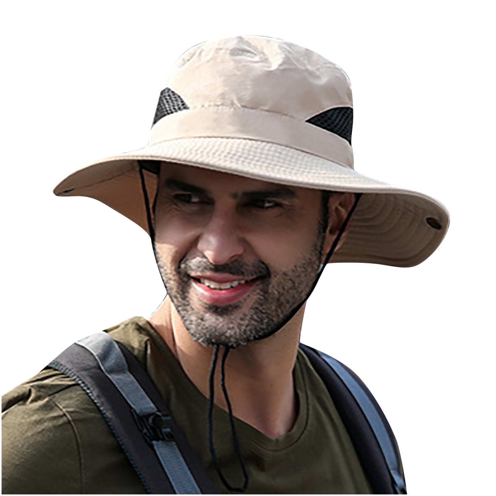 HAiming Sun Hat for Men Quick Dry Outdoor UV Protection Fishing Hat ...