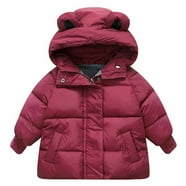 Boys Girls Kid Winter Thick Jacket Warm Zipper Hooded Windproof Coat Cute Outwear,2-7T - Walmart.com