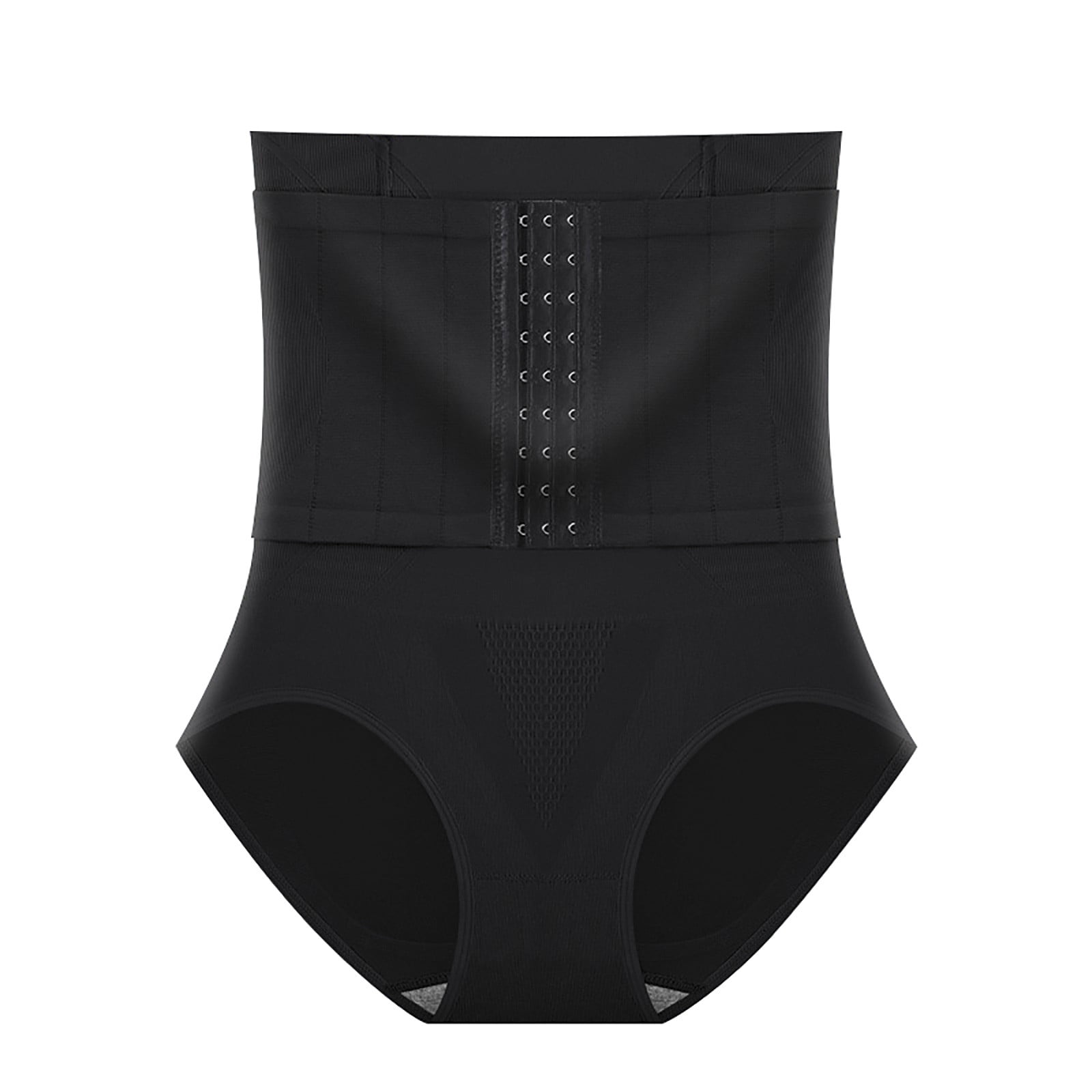 HAiming Womens High Waisted Shapewear Panties Seamless Adjustable Waist ...