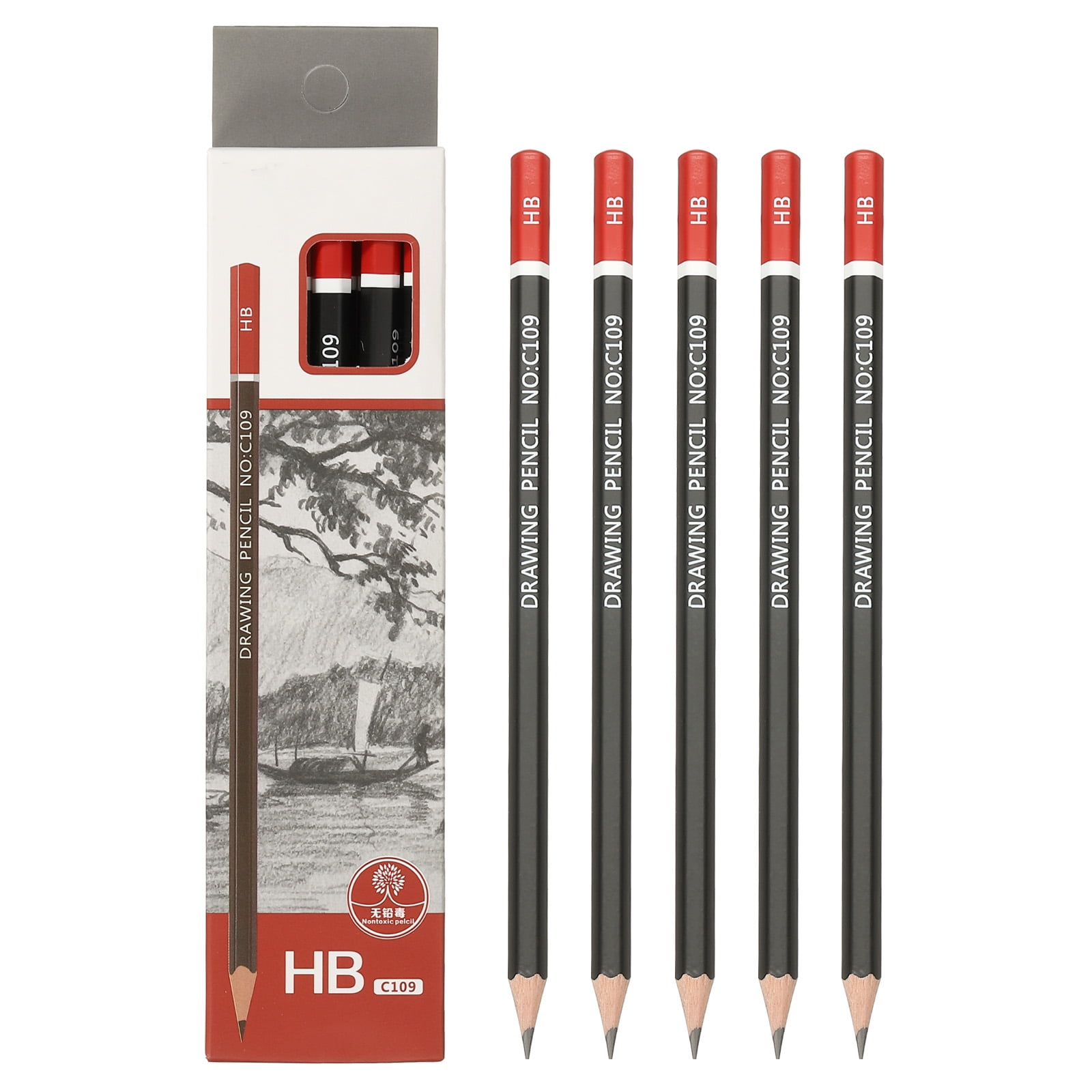 HB Drawing Pencils for Sketching, 12PCS Sketch Pencils for Drawing Art ...