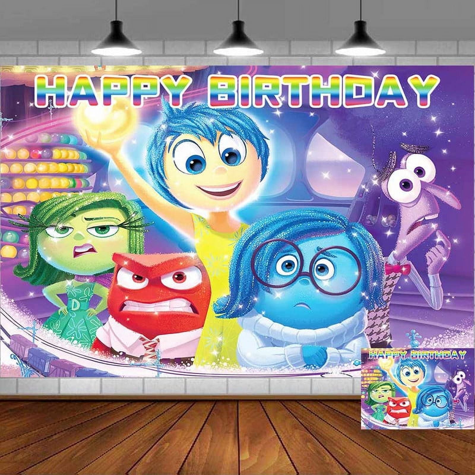 HB Inside Out Backdrop Banner Party Supplies Poster Movie Theme ...