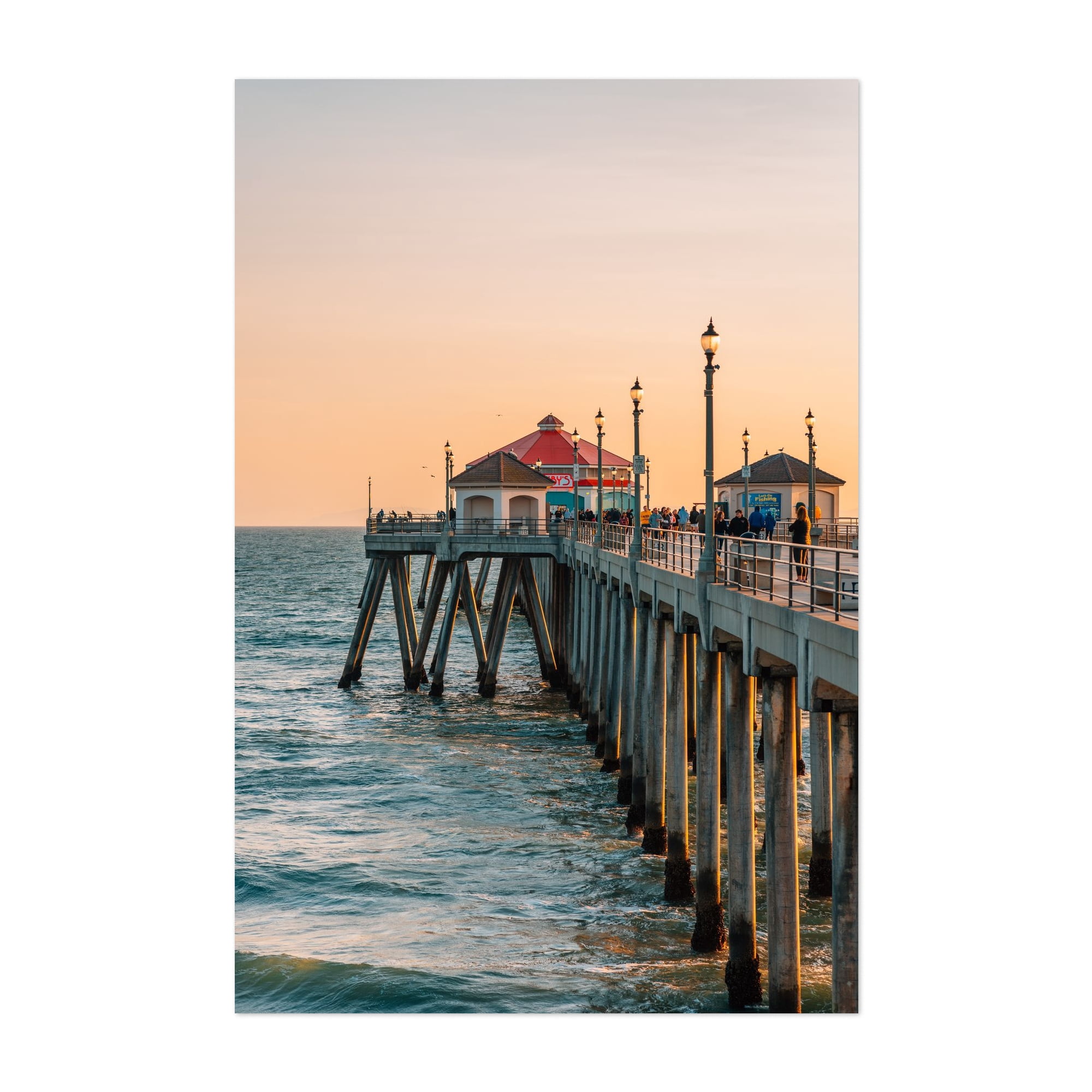 HB Pier 05 - Huntington Beach California Photography Unframed Wall Art ...