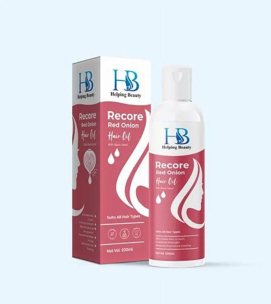 HB RECORE Red Onion Hair Oil For Hair Fall Control | 100 ML | Pack of 1 ...