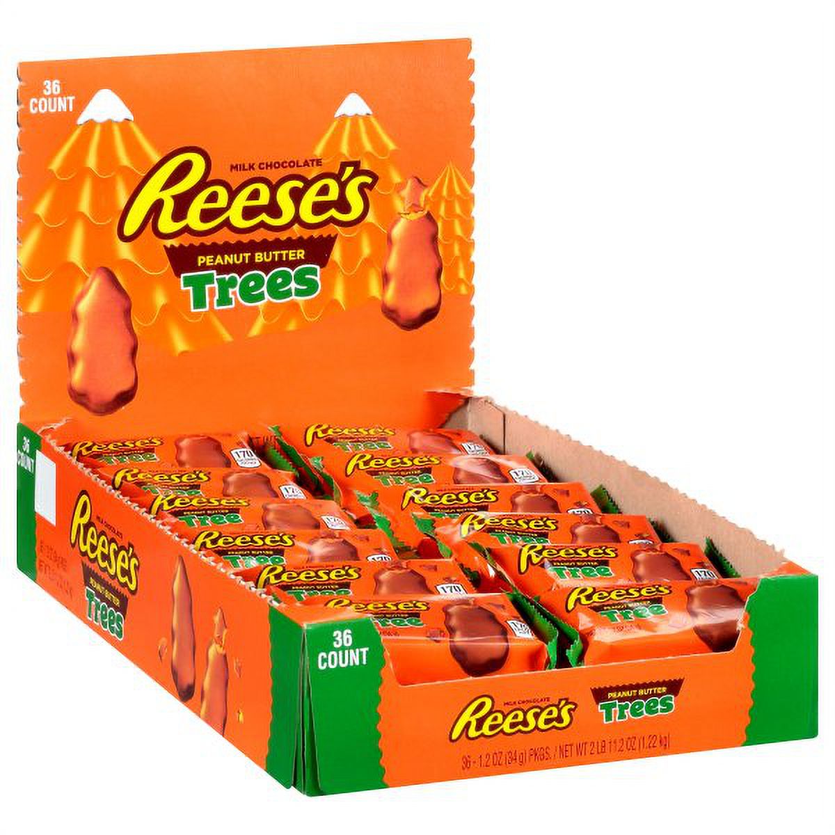 HB Reese Reeses Peanut Butter Trees, 36 ea - Walmart.com