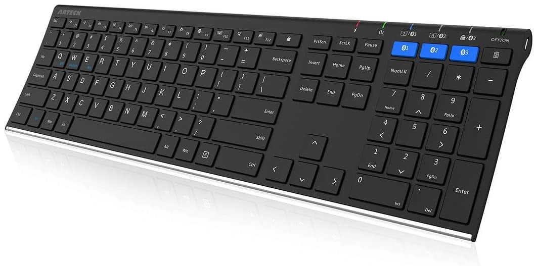HB192 Universal Bluetooth Keyboard Multi-Device Stainless Steel Full ...