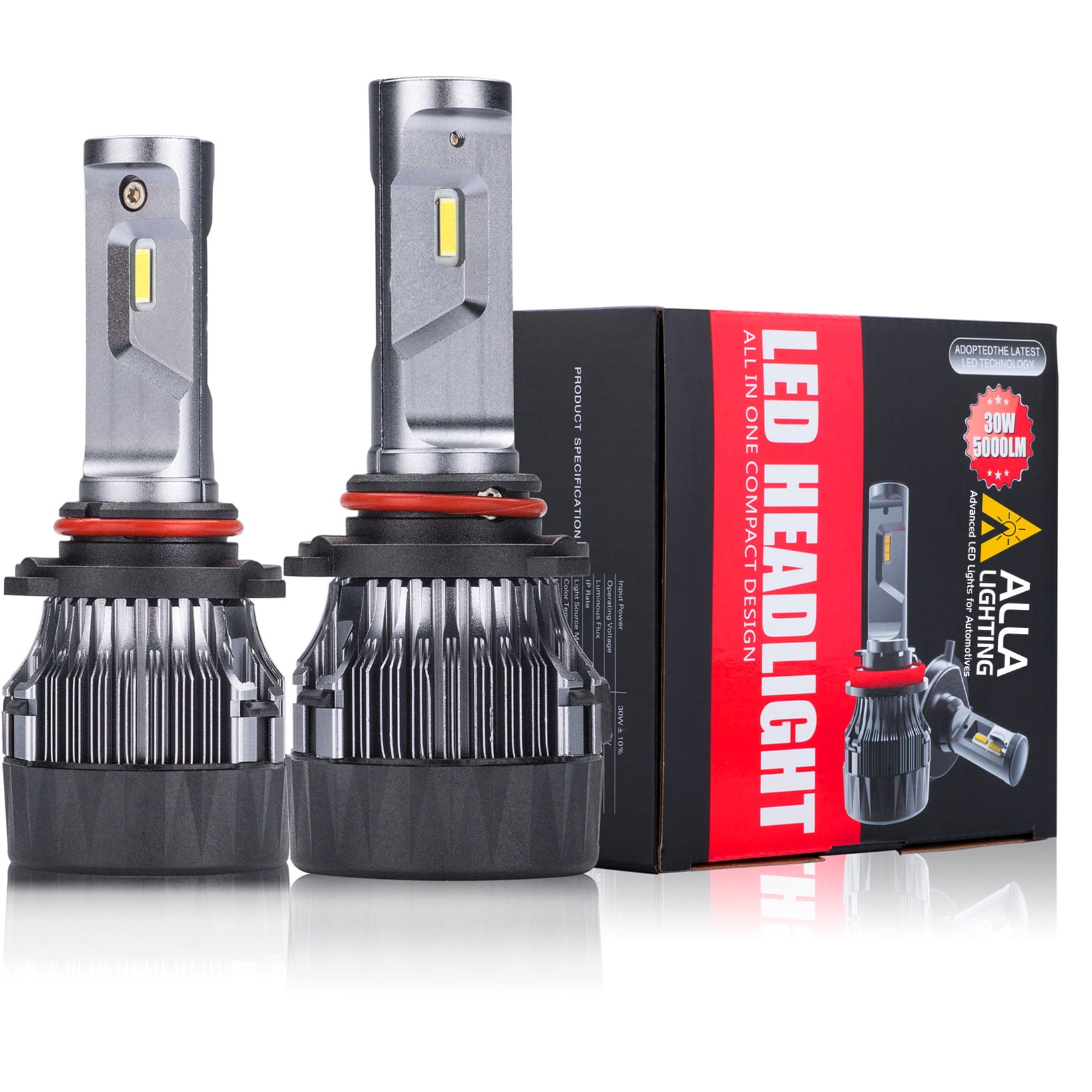 HB3 9005 LED Headlights Bulbs 6000K Xenon White Xtreme Super Bright S ...