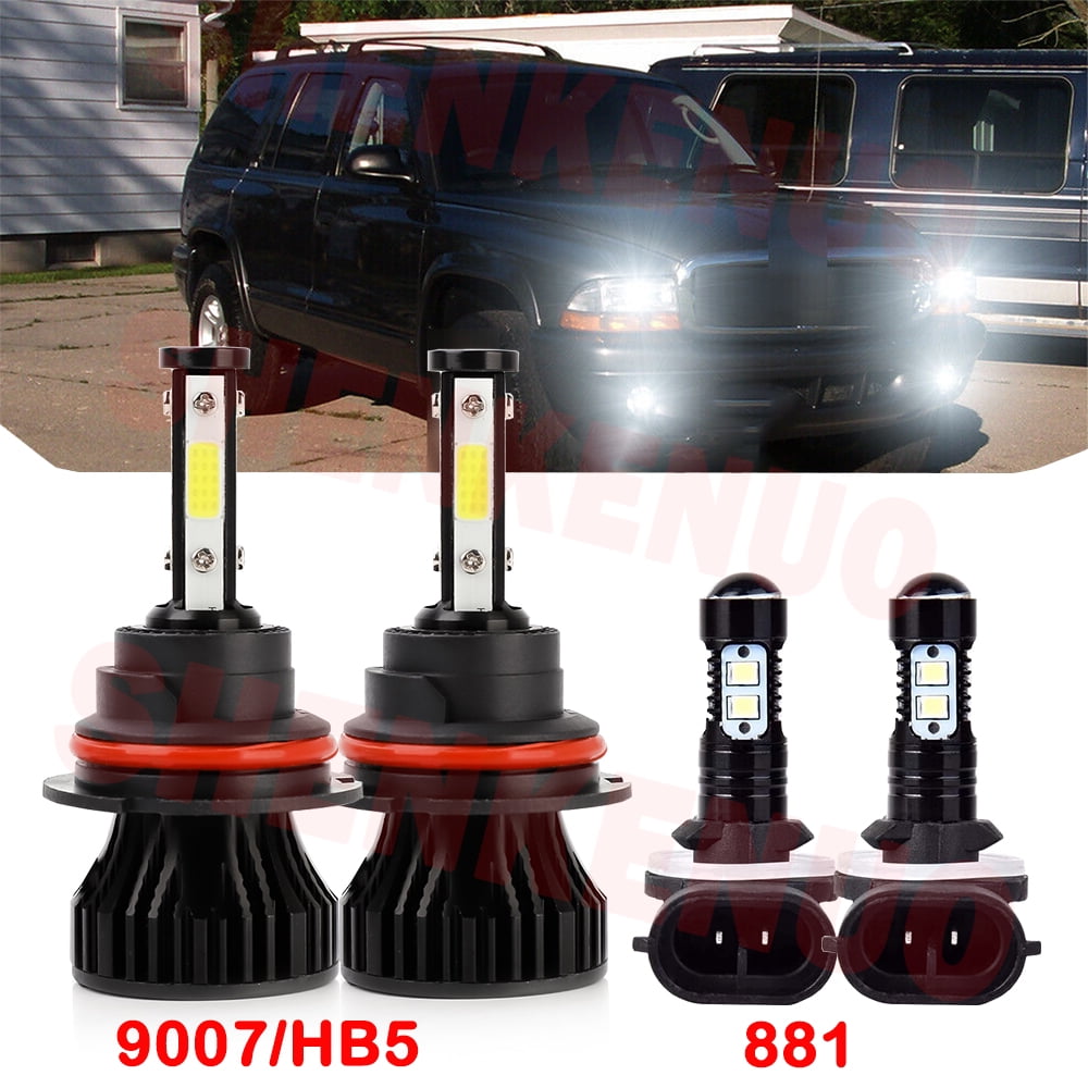 HB5 9007 High&Low Beam for Dodge Durango 2001 2002 2003 LED Headlights ...