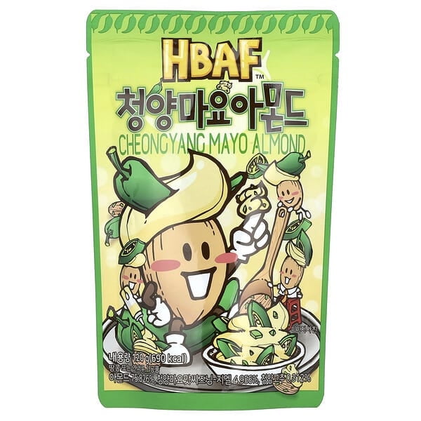 HBAF, Cheongyang Mayo Almond, 4.23 oz Pack of 3 - Walmart.com