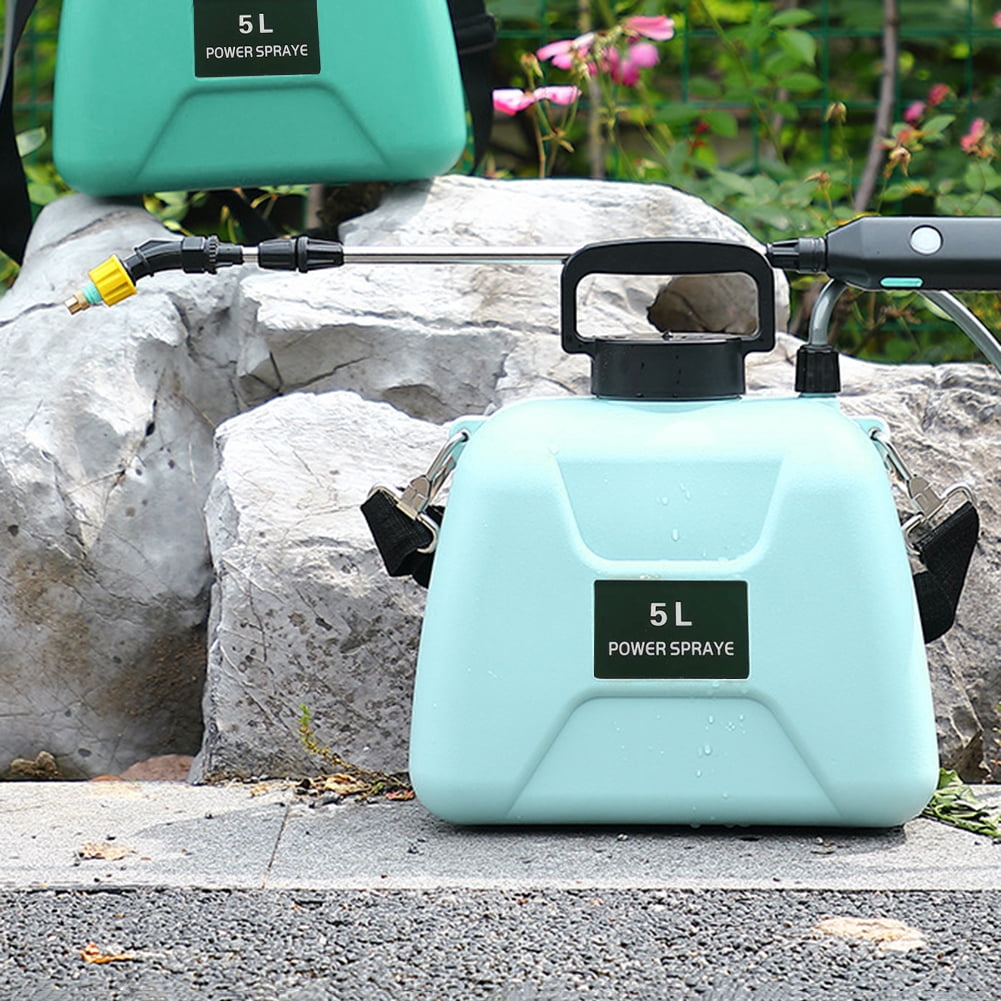 HBASD 1.32 Gallon Shouldered Electric Garden Sprayer with 23.6 ...