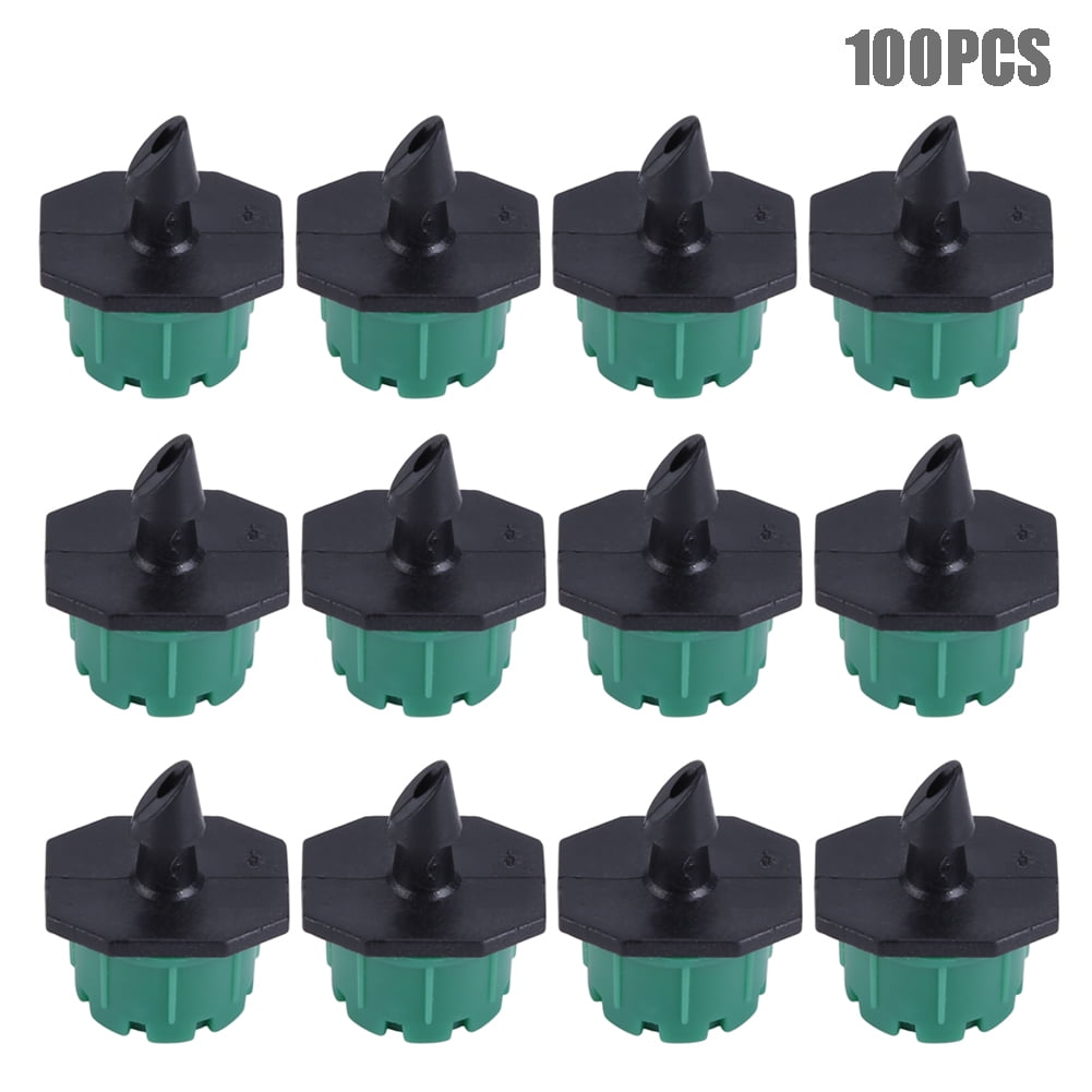 HBASD 100pcs Adjustable Drip Irrigation Spray Emitters, Water Droppe ...