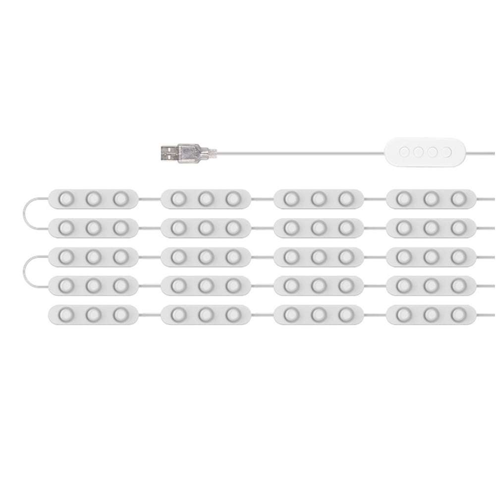 HBASD 10FT Led Vanity Mirror Lights Usb Light Strip 3Color Temperature ...