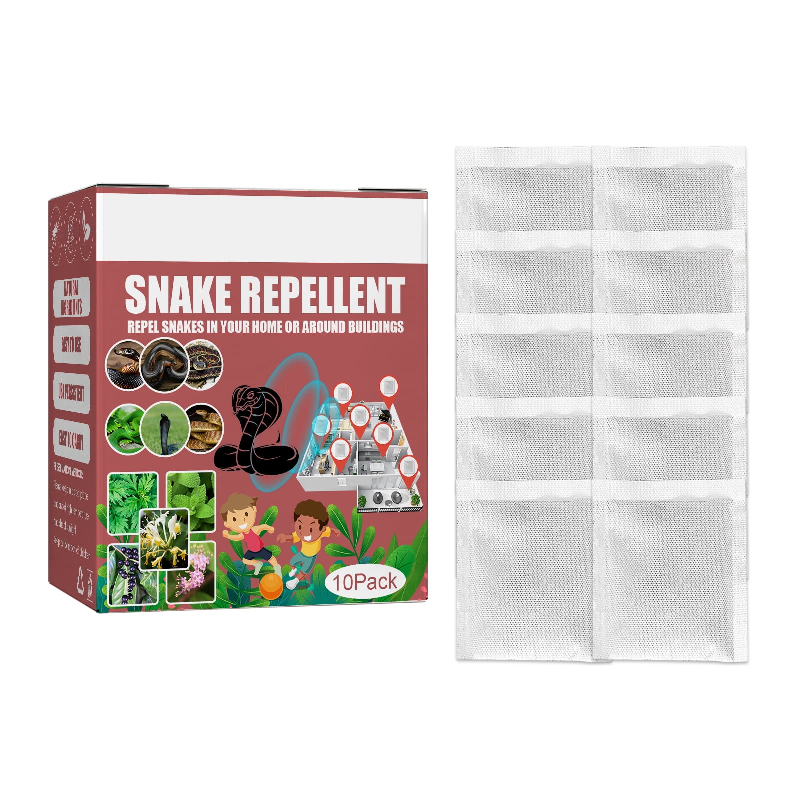 HBASD 10Pcs/Set Snake Repellent for Yard Powerful, Snake Repelling ...