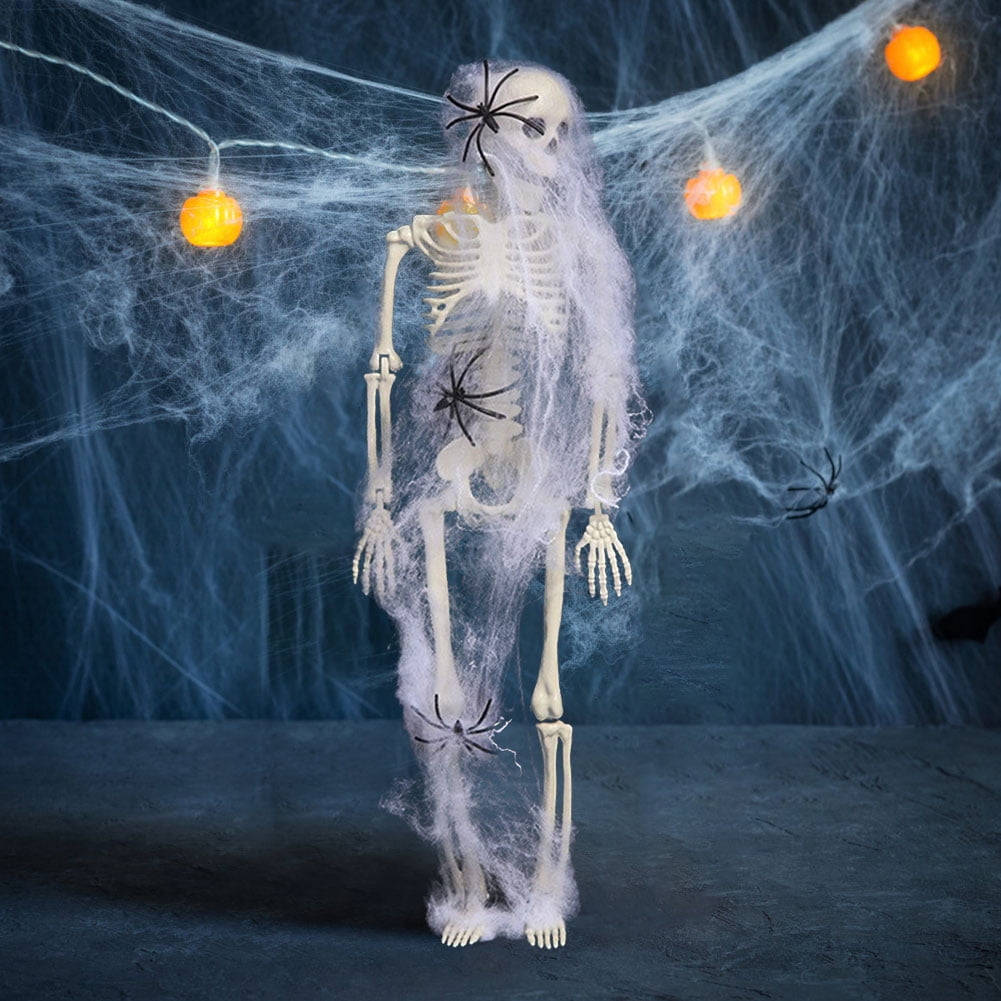HBASD 15.75in/40cm Halloween Skeleton, Full Body Human Bones with ...
