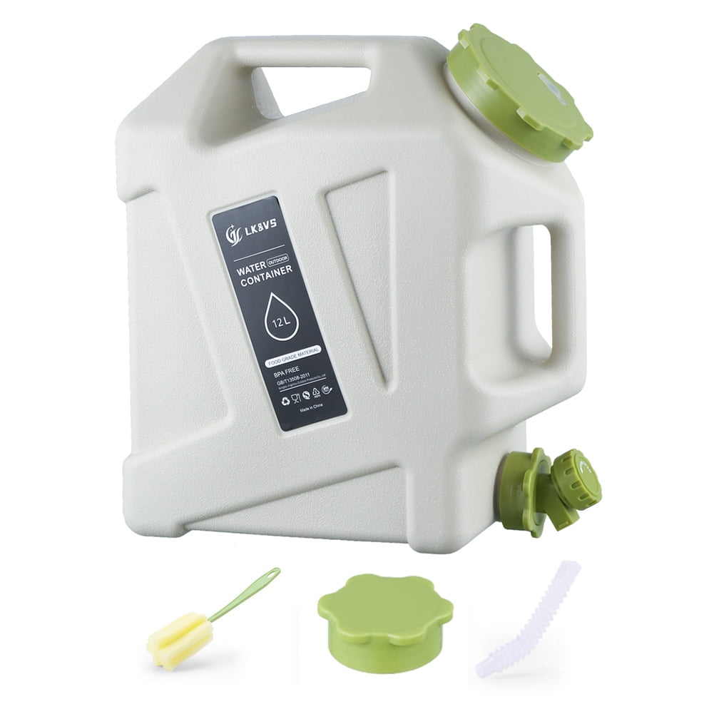 HBASD 3.2 Gal Outdoor Water Tank Kit - Portable Water Tank Jug for ...