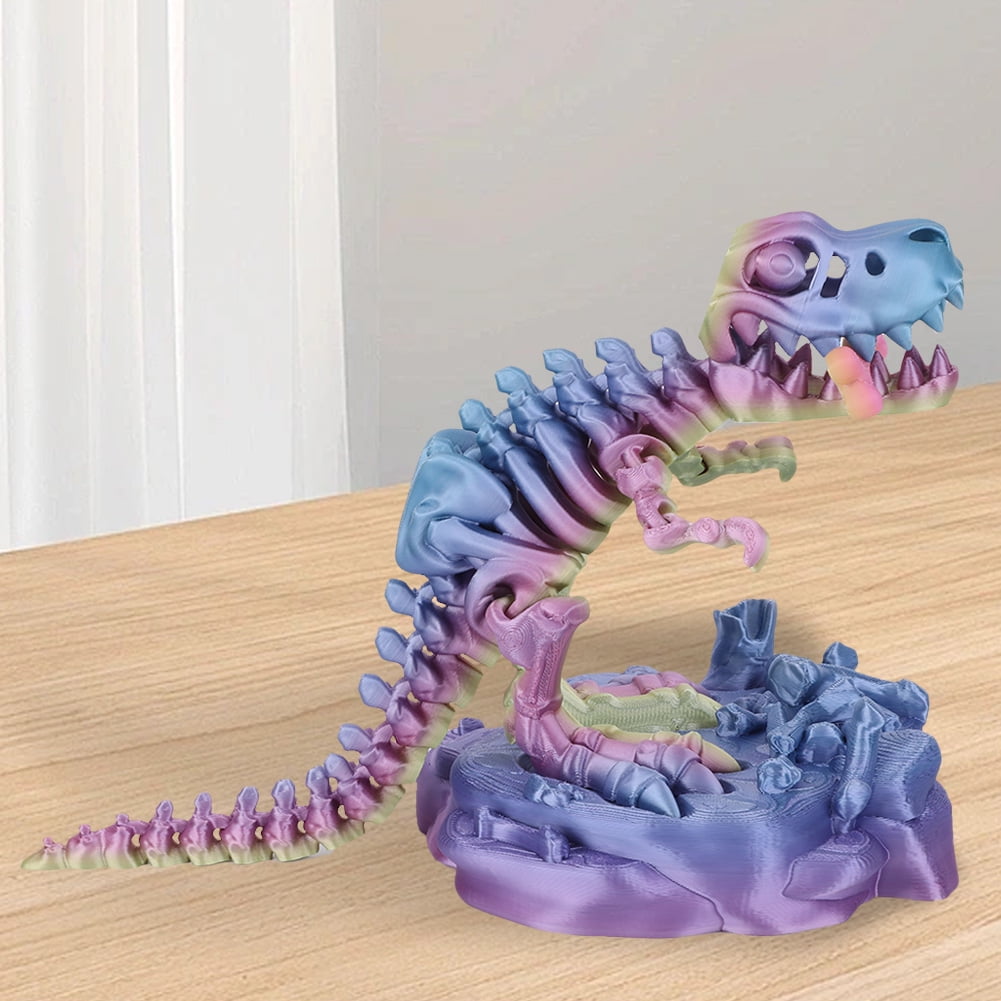 HBASD 3D Printed Dinosaur Bones,Articulated T-Rex Skeletons,3D Printed ...