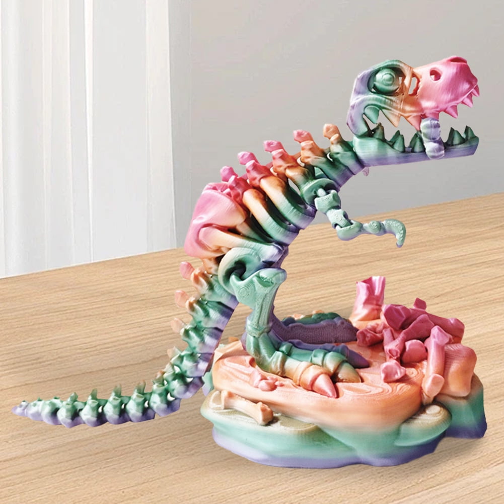 HBASD 3D Printed Dinosaur Bones,Articulated T-Rex Skeletons,3D Printed ...