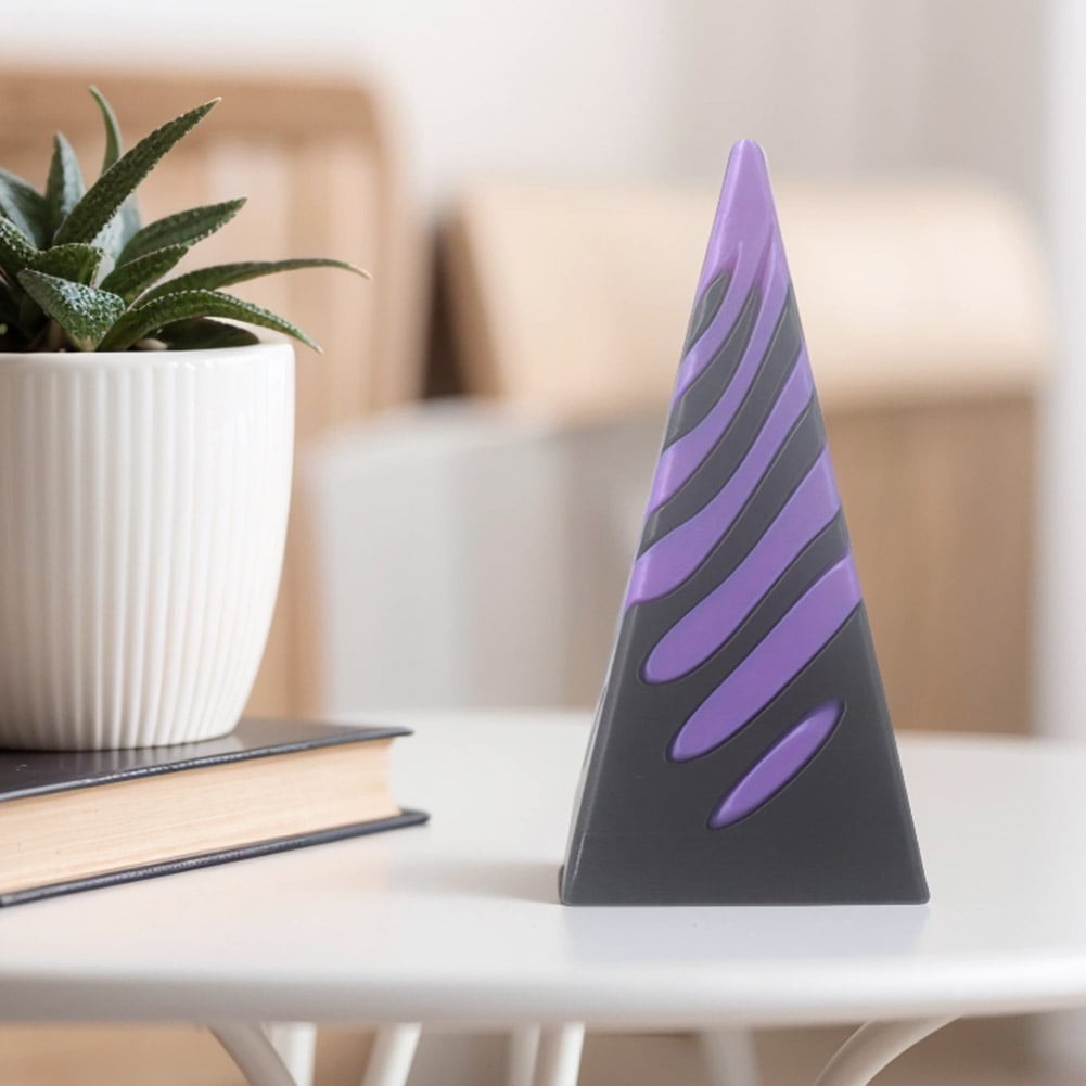 HBASD 3D Printed Spiral Cone Toy Impossible Pyramid Passthrough ...