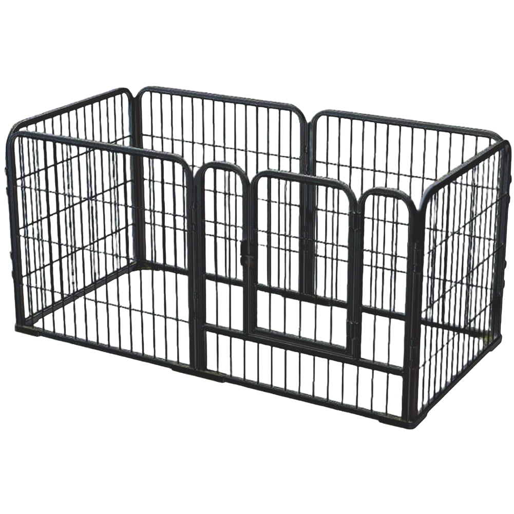 HBASD 6-Panel Pet Dog Puppy Playpen, Foldable Dog Fence for Puppies and ...