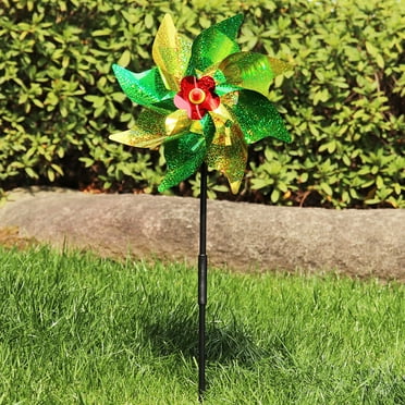 In the Breeze 2621 — 12-inch Striped Iridescent Pinwheel Spinner ...