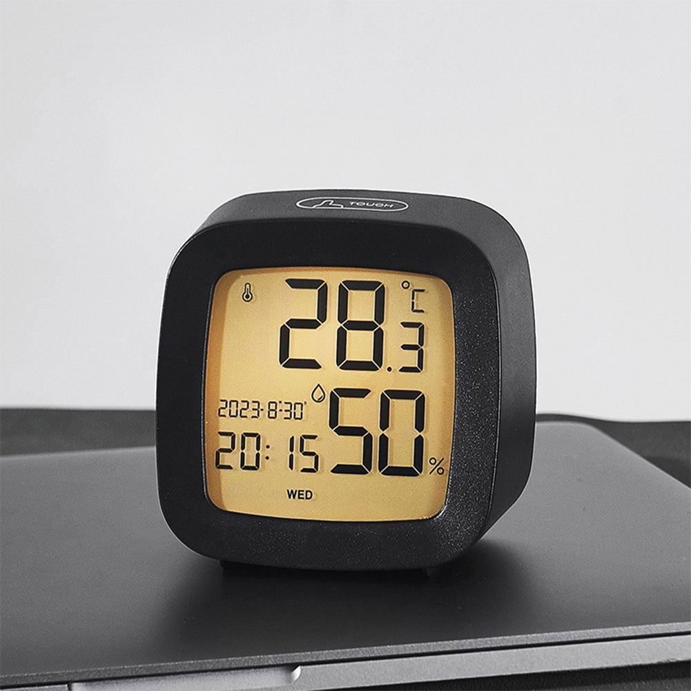 HBASD Alarm Clock for Bedroom, Digital Alarms LED Big Display Simple ...