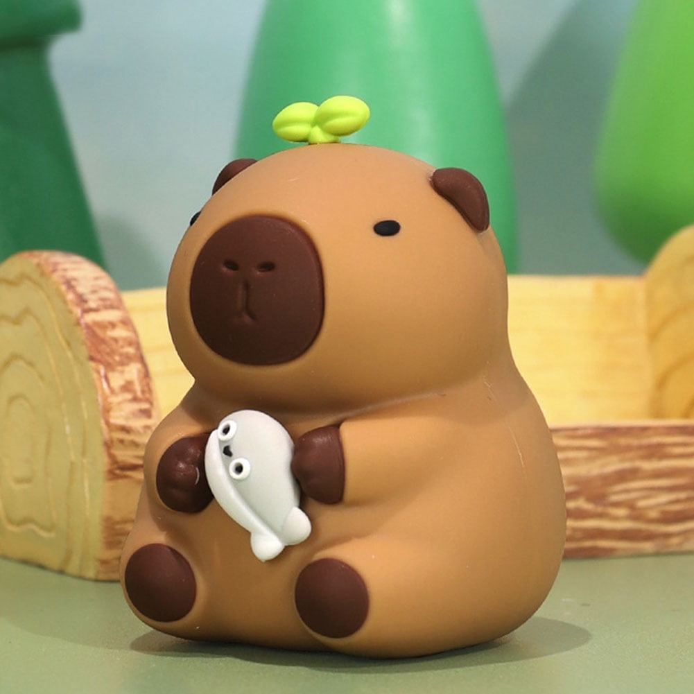 HBASD Capybara Statue Animal Ornament, Party Birthday Decorations ...