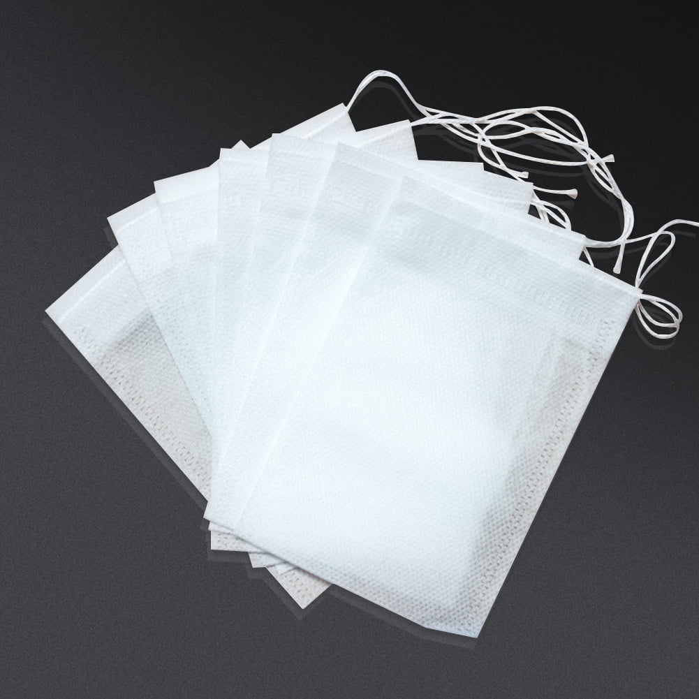 HBASD Disposable Tea Filter Bags for Loose Tea, Non-woven Fabric Tea ...