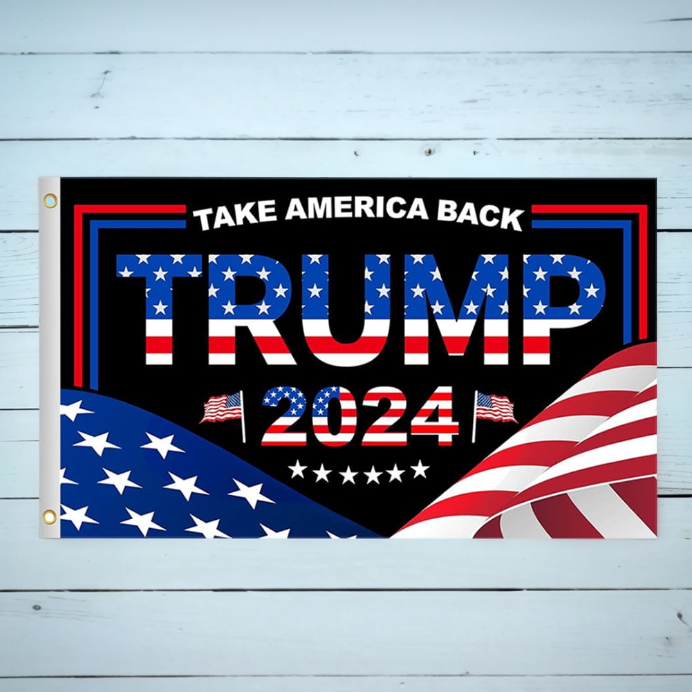 HBASD Donald Trump 2024 Flag - Take America Back Flag, Outdoor Flag ...