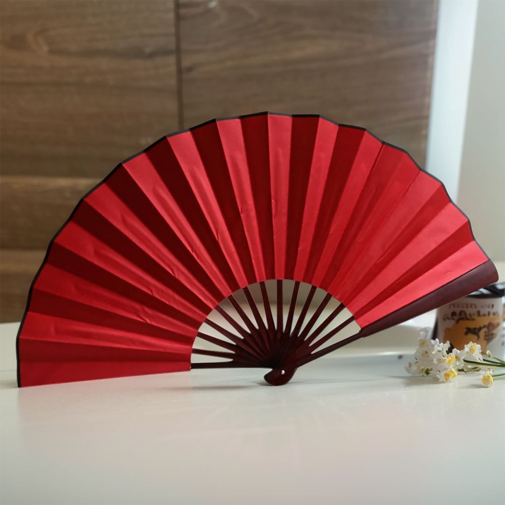 HBASD Handheld Folding Fan for Women, Silk Cloth DIY Painting Fan for ...