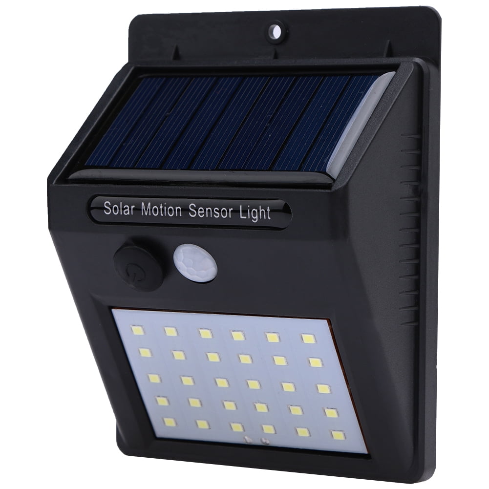 HBASD Led Solar Power Motion Sensor Wall Light Outdoor Waterproof ...