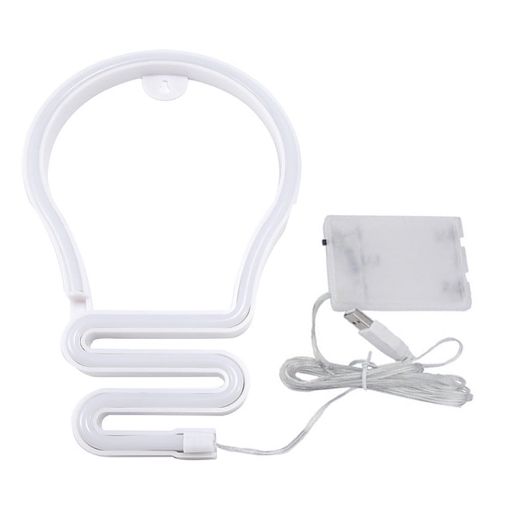 HBASD Light Bulb Led Neon Light Neon Sign Hanging Decoration Night Lamp ...