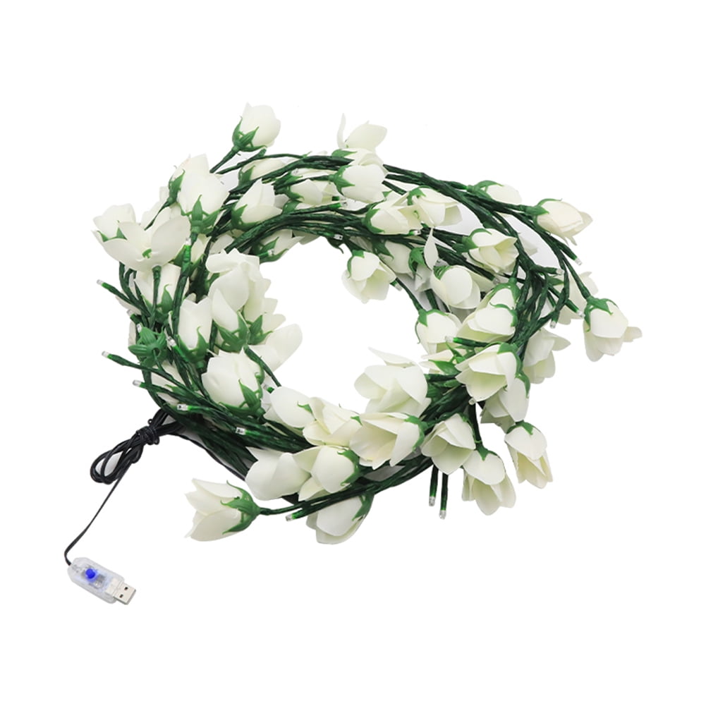 HBASD Lily Of The Valley Diy Fairy Light Bendable For Wall Window Decor ...