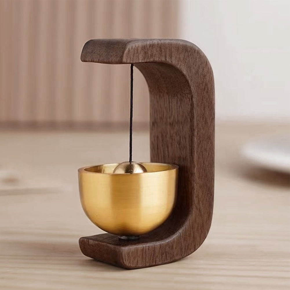HBASD Magnetic Shopkeepers Bell Wood Loud Doorbell Wind Chime for ...