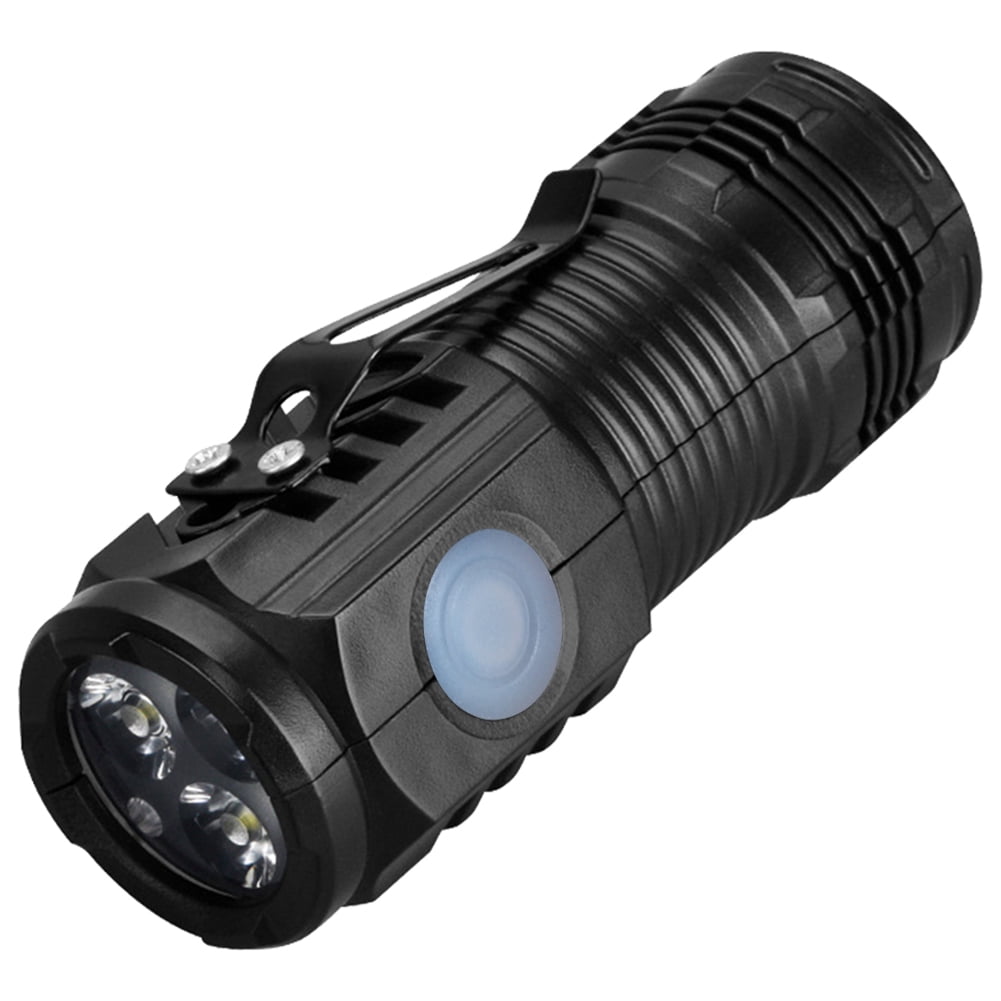 HBASD Mini Led Flashlight Usb C Rechargeable Hat Clip Light For Camping ...