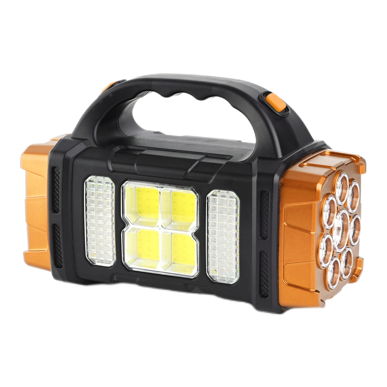 HBASD Usb Outdoor Searchlights 4 Light Source Modes Solar Cob Side ...