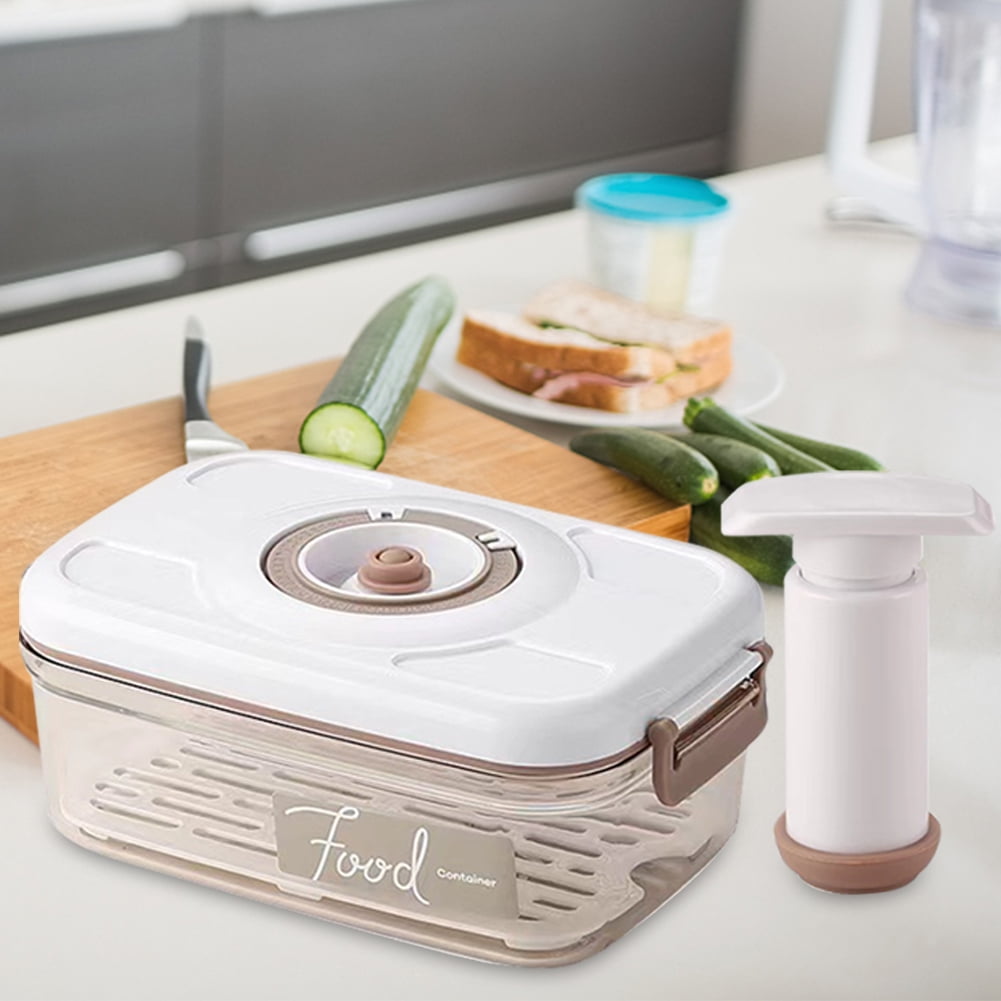 HBASD Vacuum Seal Food Storage Containers with Vacuum Pump, Airtight ...