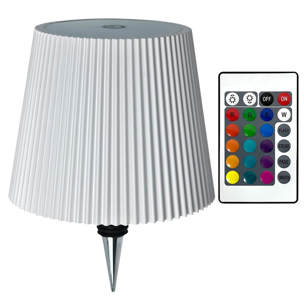 HBASD Wireless Wine Bottle Lamp 3 Color Rgb Led Table Lamp Rechargeable ...