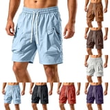 HBBIKVI Casual Activewear Shorts for Men Cargo Shorts with Multi-Pocket ...