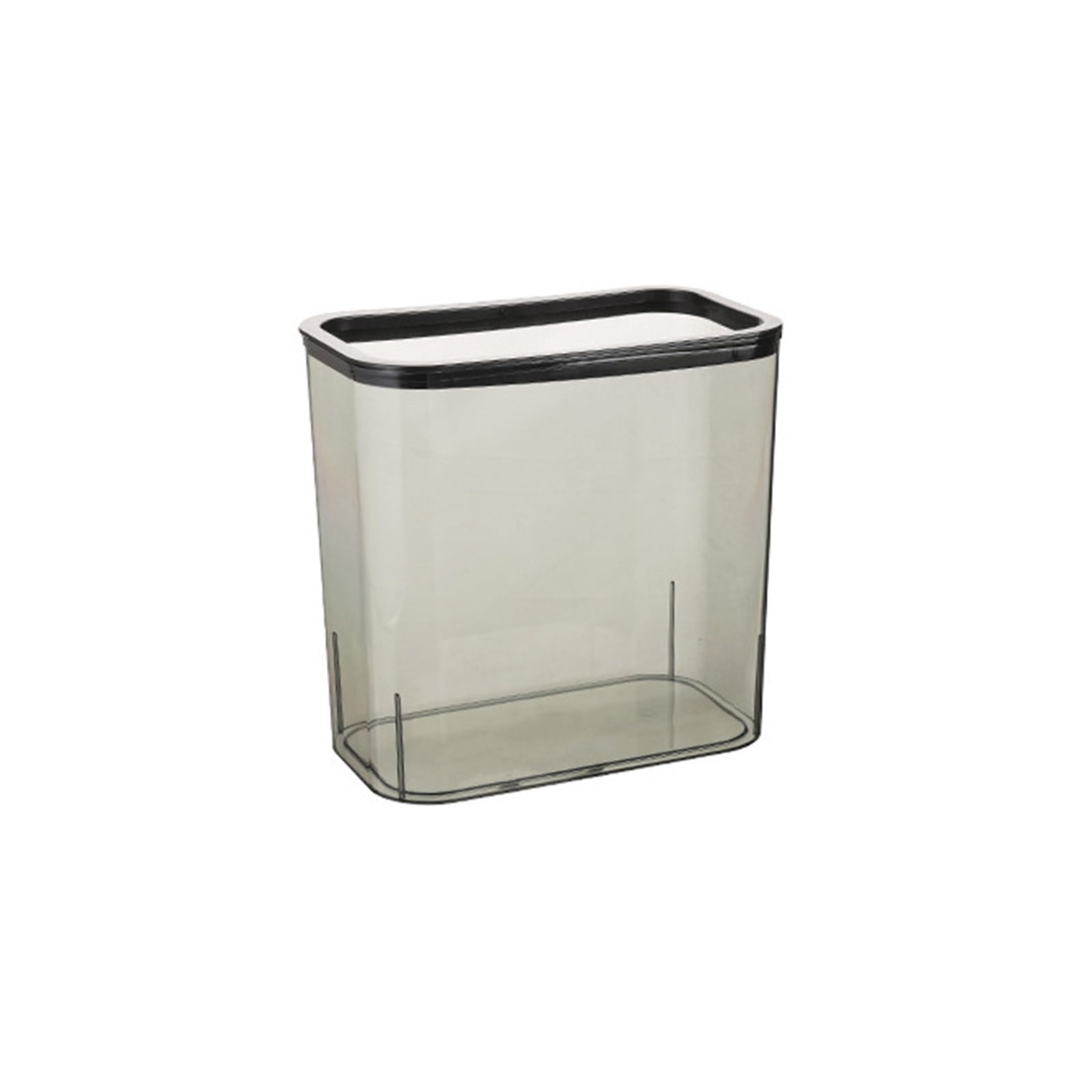 HBBKVI 1.7 Gallon Rectangular Trash Can, Transparent Plastic Trash Can ...