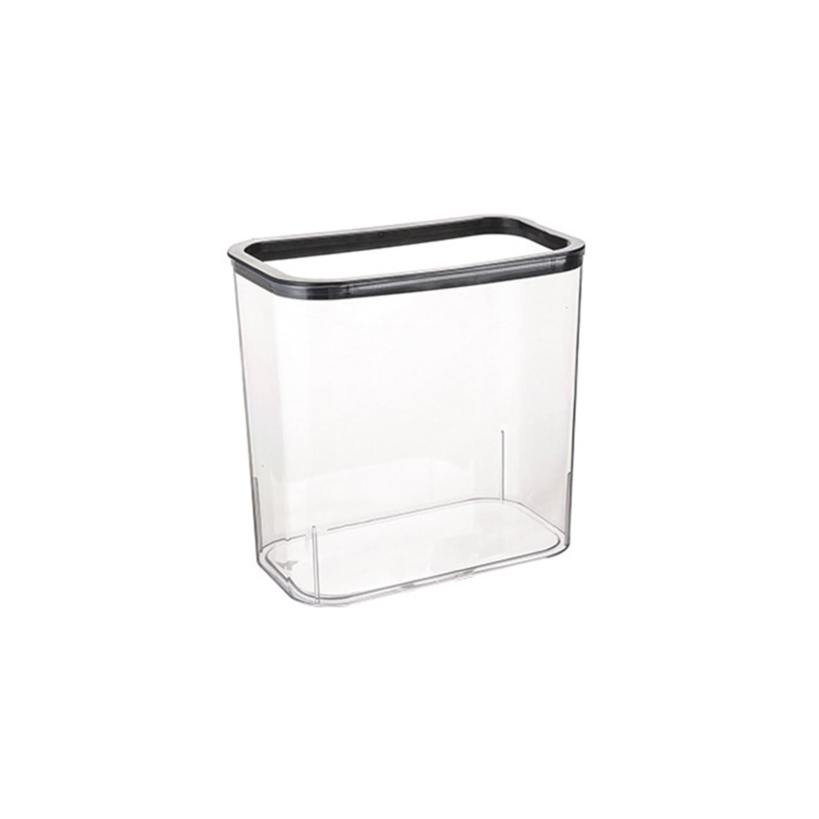 HBBKVI 1.7 Gallon Rectangular Trash Can, Transparent Plastic Trash Can ...