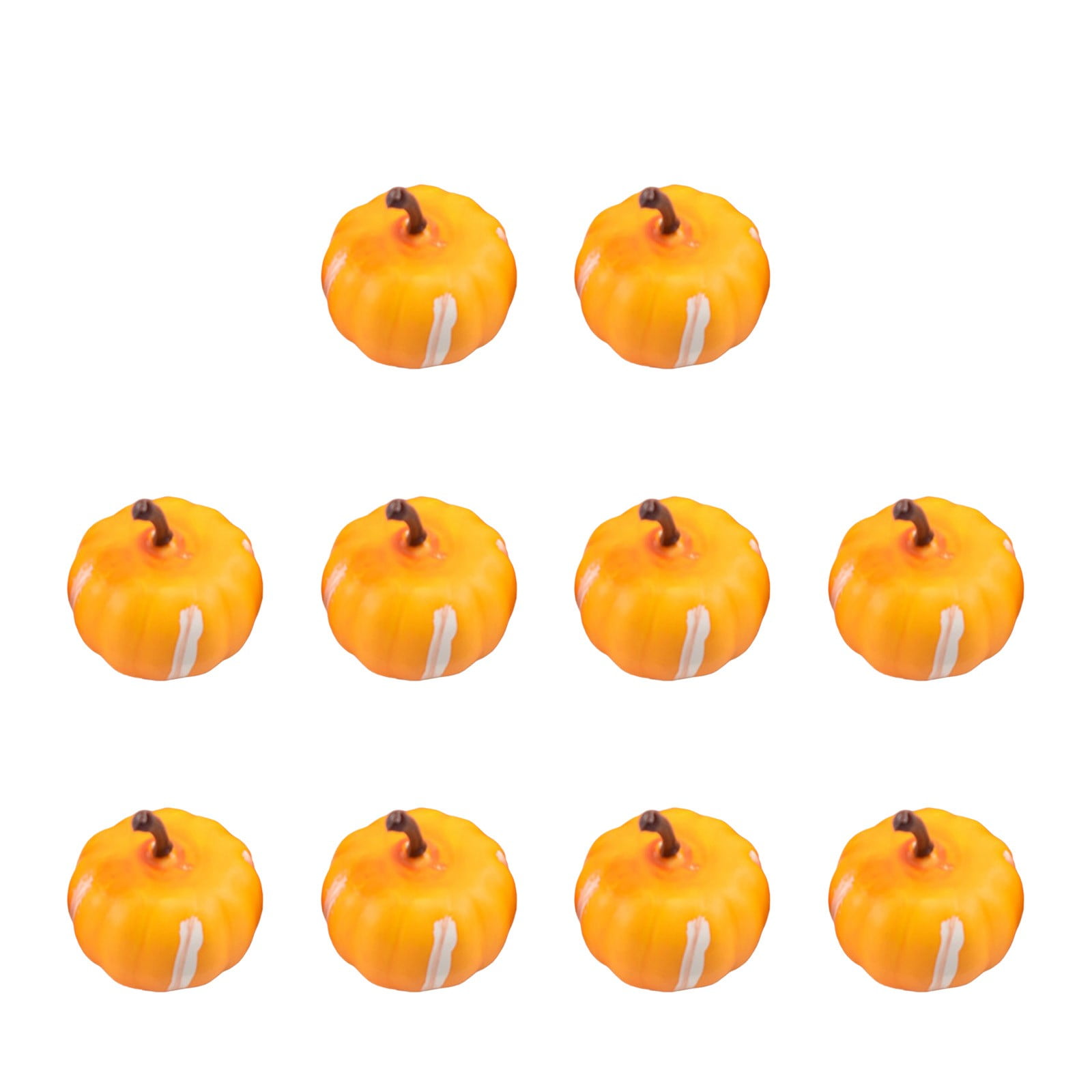 HBBKVI 10 Pack Mini Artificial Pumpkins 10 Pack Small Artificial ...