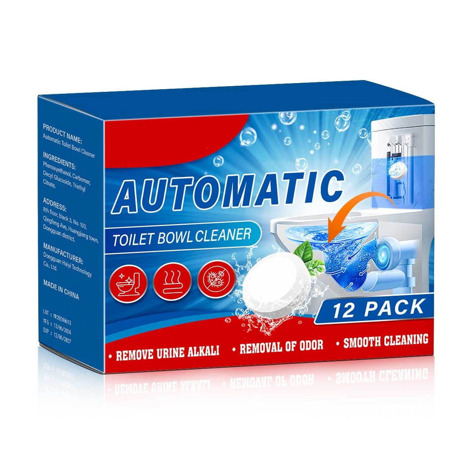 HBBKVI 2 Pack (24 Total Count) Toilet Bowl Cleaner Tablets, Toilet ...