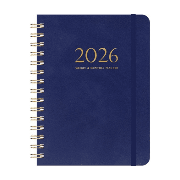 HBBKVI 2026 Planner with Weekly & Monthly Layouts January to December 2026 Twin Binding Hourly ...