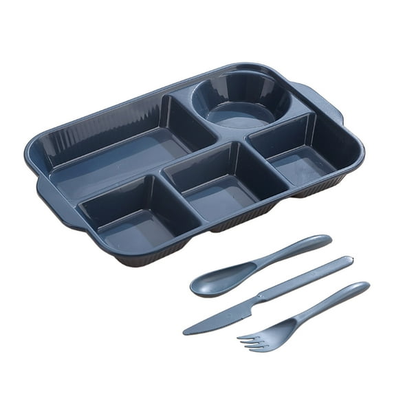 HBBKVI 5 Section Divided Plate Tray Microwave Dishwasher Safe Divided ...