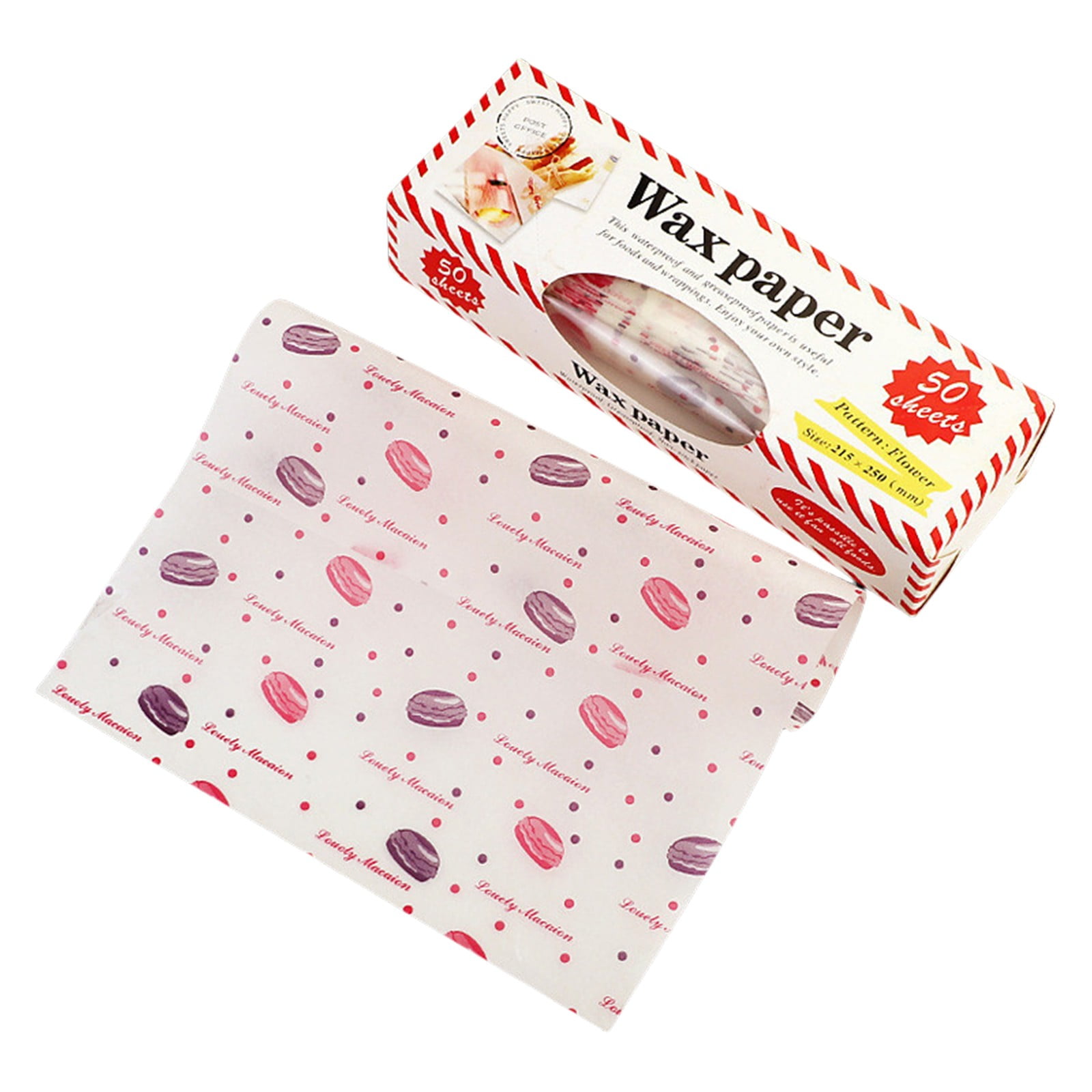 HBBKVI 50 Sheets Of Printed Food Packaging Paper Oil Resistants Paper ...